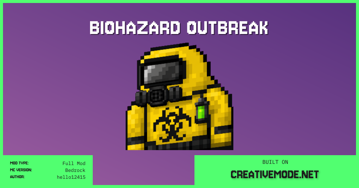 Biohazard Outbreak | Free Bedrock Addon | CreativeMode