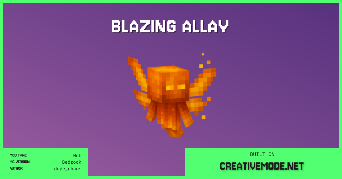 Blazing Allay | Free Bedrock Addon | CreativeMode