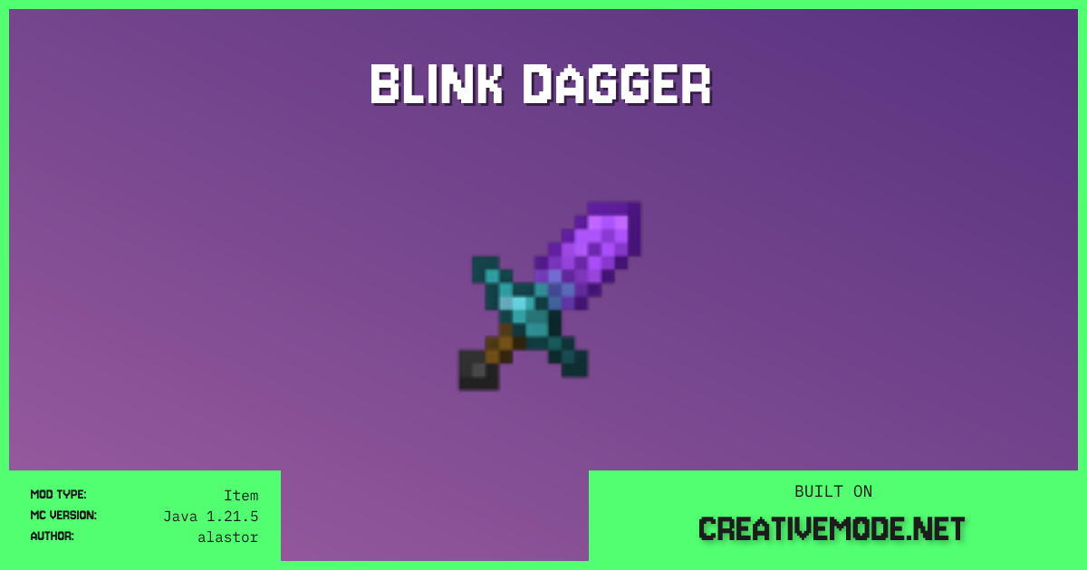 Blink Dagger | Free Java 1.21.5 Mod | CreativeMode