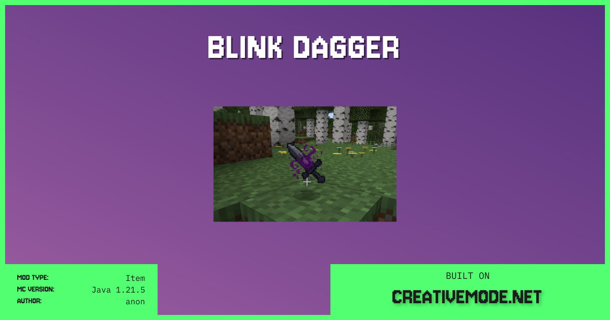 Blink Dagger | Free Java 1.21.5 Mod | CreativeMode
