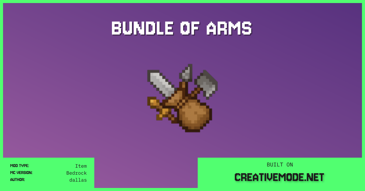 Bundle Of Arms | Free Bedrock Addon | CreativeMode