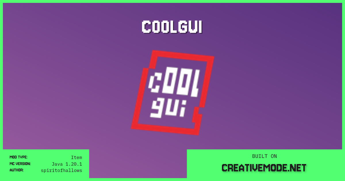 C00Lgui | Free Java 1.20.1 Mod | CreativeMode