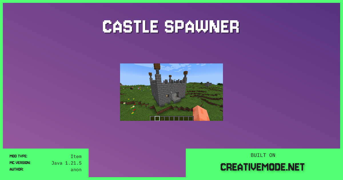 Castle Spawner | Free Java 1.21.5 Mod | CreativeMode
