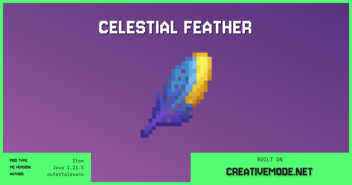 Celestial Feather | Free Java 1.21.5 Mod | CreativeMode
