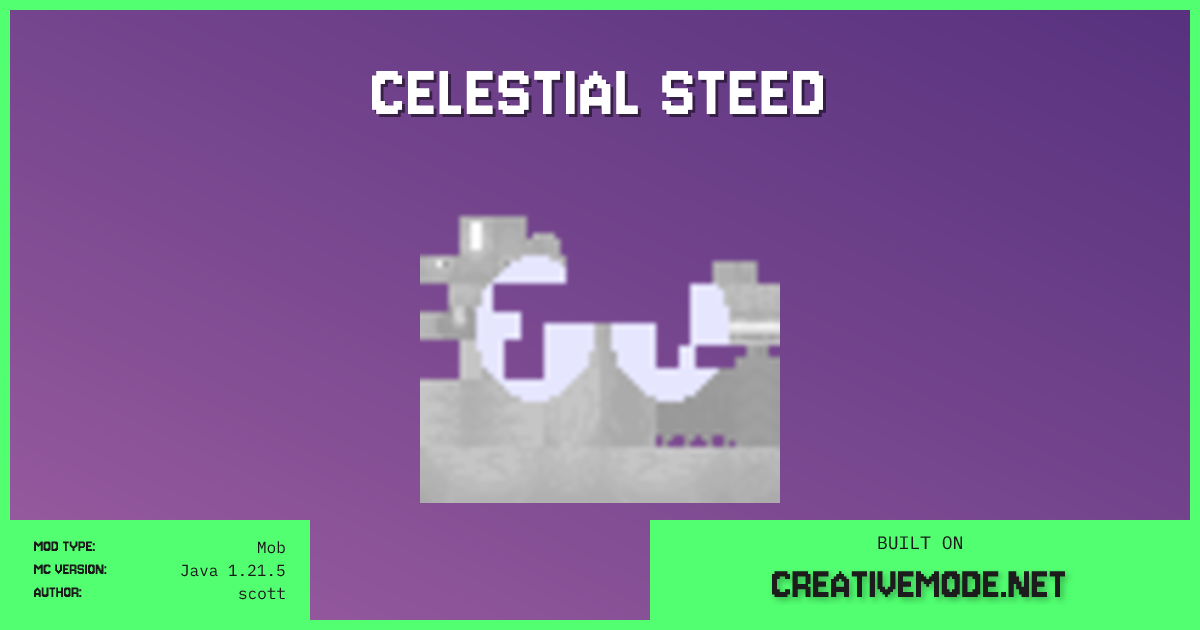Celestial Steed | Free Java 1.21.5 Mod | CreativeMode