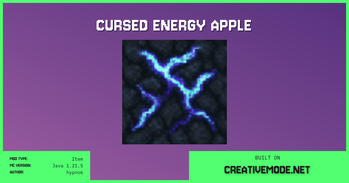 Cursed Energy Apple | Free Java 1.21.5 Mod | CreativeMode