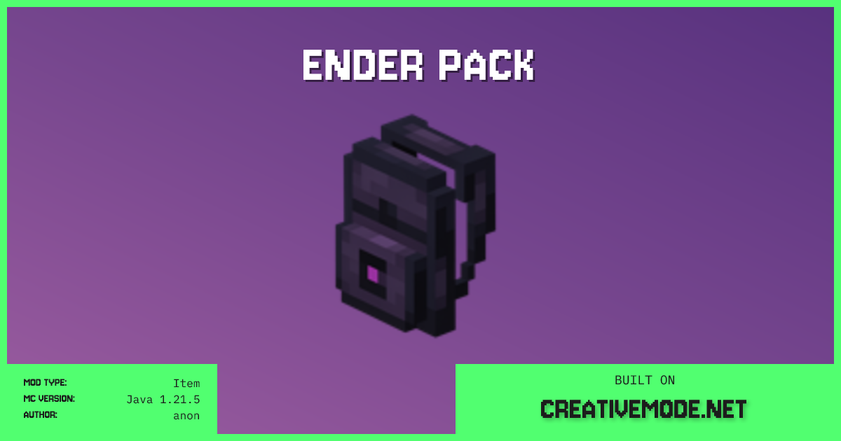 Ender Pack | Free Java 1.21.5 Mod | CreativeMode