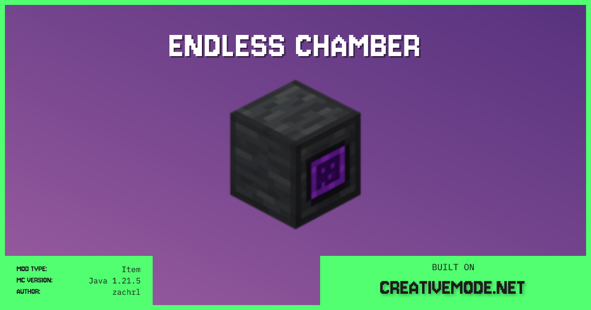 Endless Chamber | Free Java 1.21.5 Mod | CreativeMode