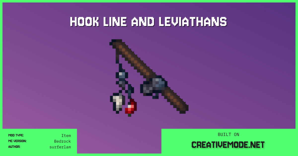 Hook Line And Leviathans | Free Bedrock Addon | CreativeMode