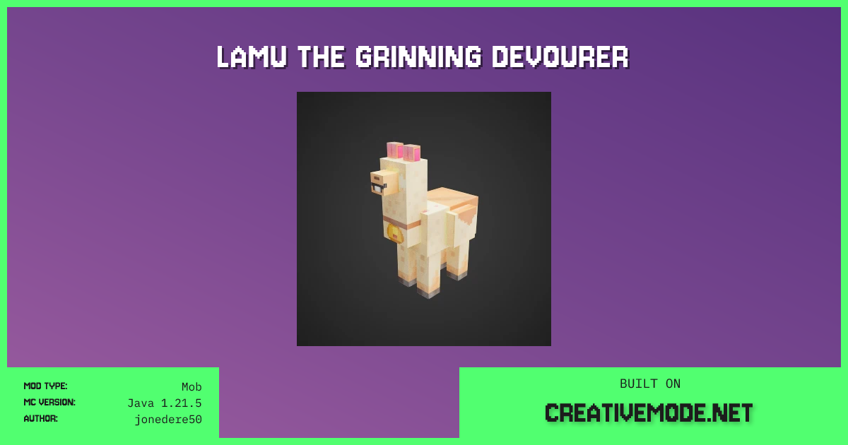 Lamu The Grinning Devourer | Free Java 1.21.5 Mod | CreativeMode