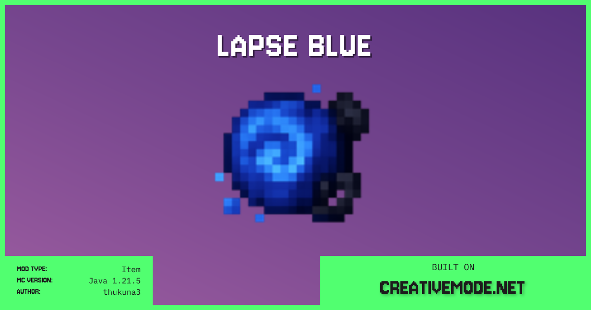 Lapse Blue | Java 1.21.5 | CreativeMode | CreativeMode