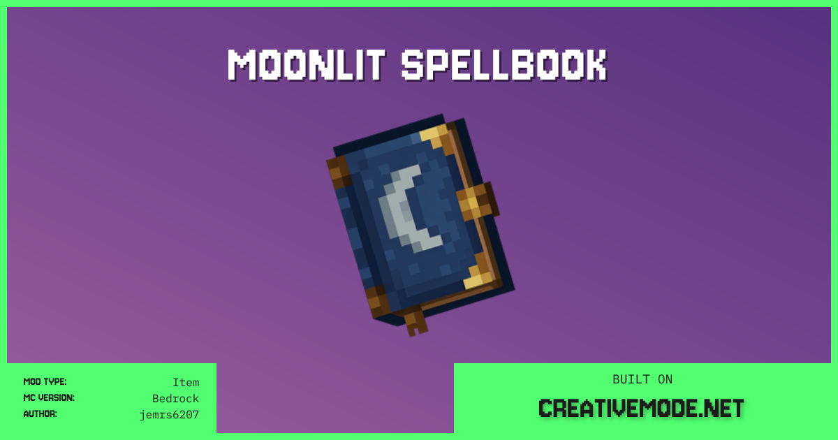 Moonlit Spellbook | Free Bedrock Addon | CreativeMode