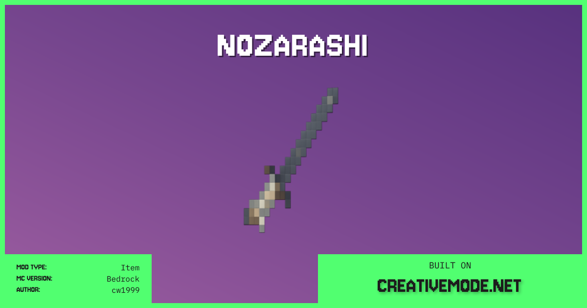 Nozarashi | Free Bedrock Addon | CreativeMode