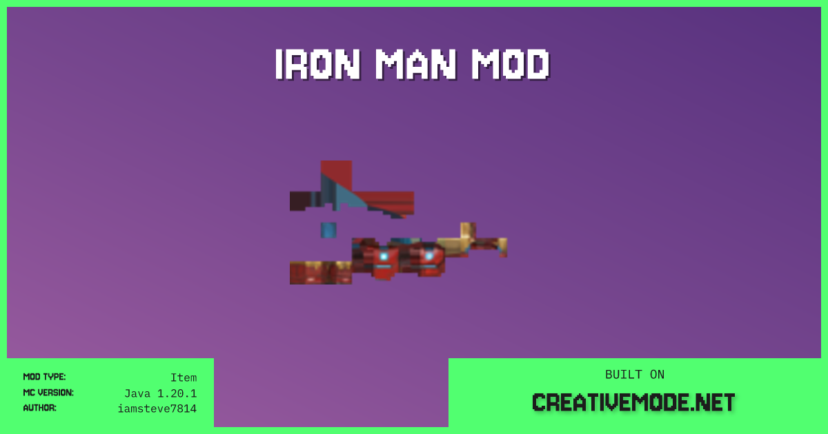 Iron Man Mod | Free Java 1.20.1 Mod | CreativeMode