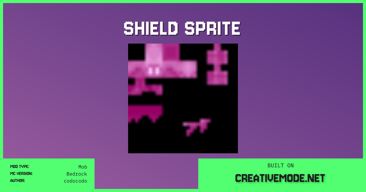 Shield Sprite | Free Bedrock Addon | CreativeMode