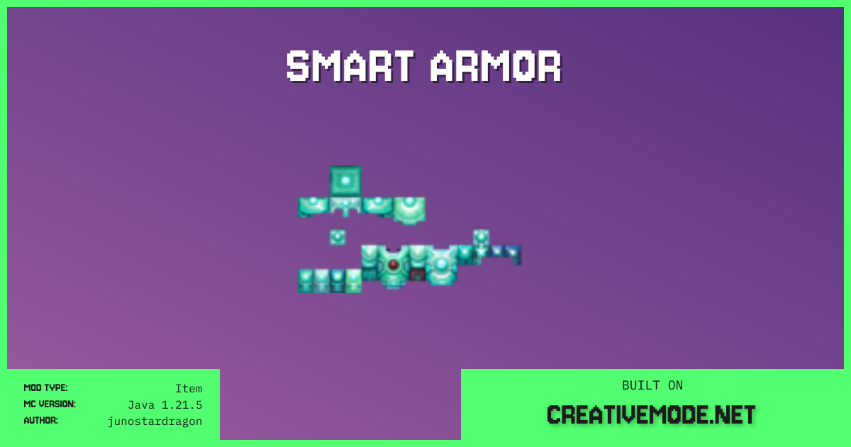 Smart Armor | Free Java 1.21.5 Mod | CreativeMode