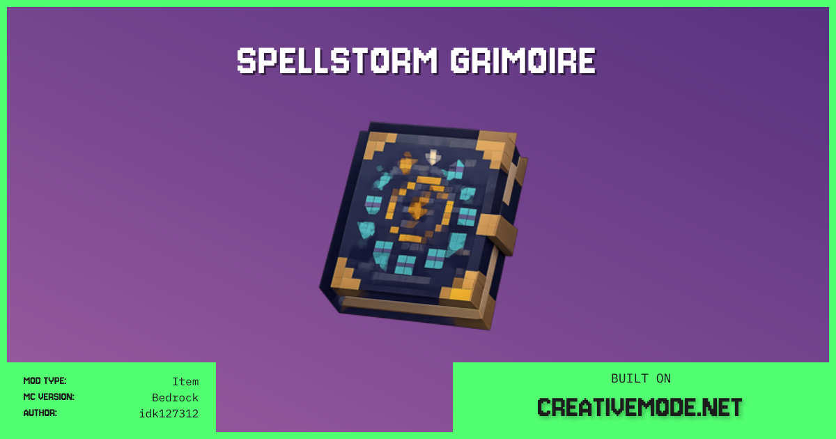 Spellstorm Grimoire | Free Bedrock Addon | CreativeMode