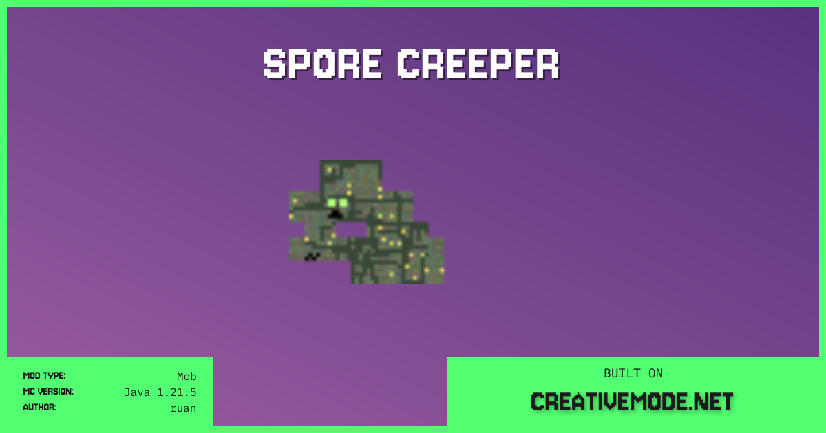 Spore Creeper | Free Java 1.21.5 Mod | CreativeMode