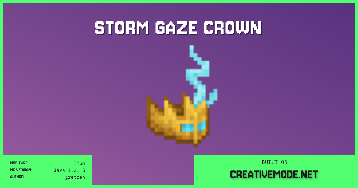 Storm Gaze Crown | Free Java 1.21.5 Mod | CreativeMode