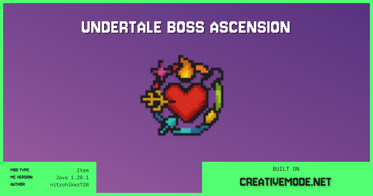 Undertale Boss Ascension | Free Java 1.20.1 Mod | CreativeMode