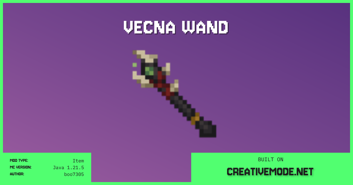 Vecna Wand | Free Java 1.21.5 Mod | CreativeMode
