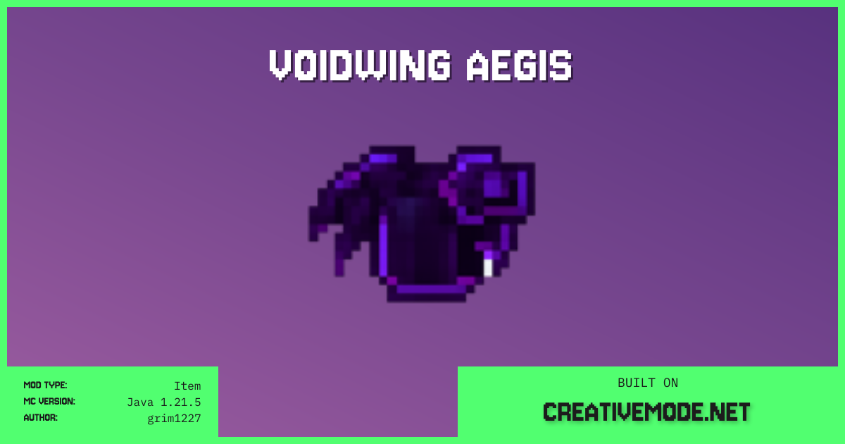 Voidwing Aegis | Free Java 1.21.5 Mod | CreativeMode