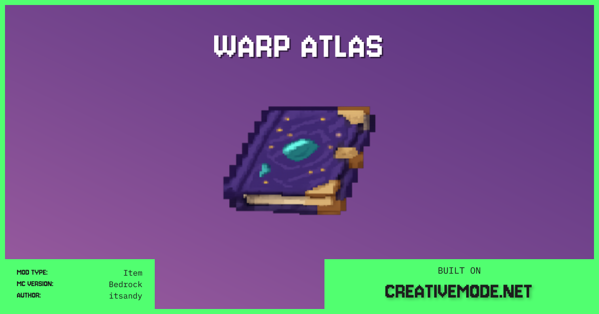Warp Atlas | Free Bedrock Addon | CreativeMode