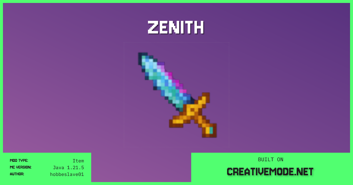 Zenith | Free Java 1.21.5 Mod | CreativeMode
